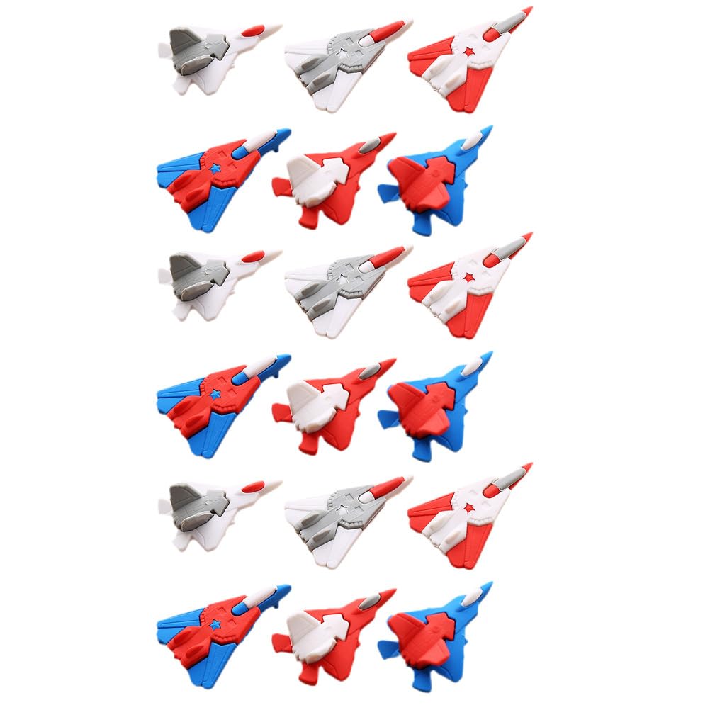 Amazon.com: jojofuny 18pcs Airplane Shape Cartoon Erasers for Kids, Fun ...