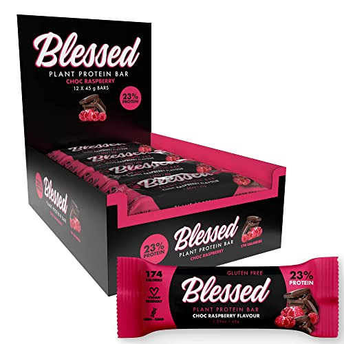 Blessed Vegan Protein Bars - Plant Based Protein Bars Low Calorie High ...