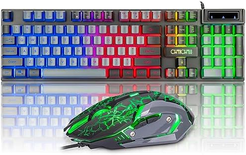Amazon.com: FLAGPOWER RGB Gaming Keyboard and Breathing Mouse Combo ...