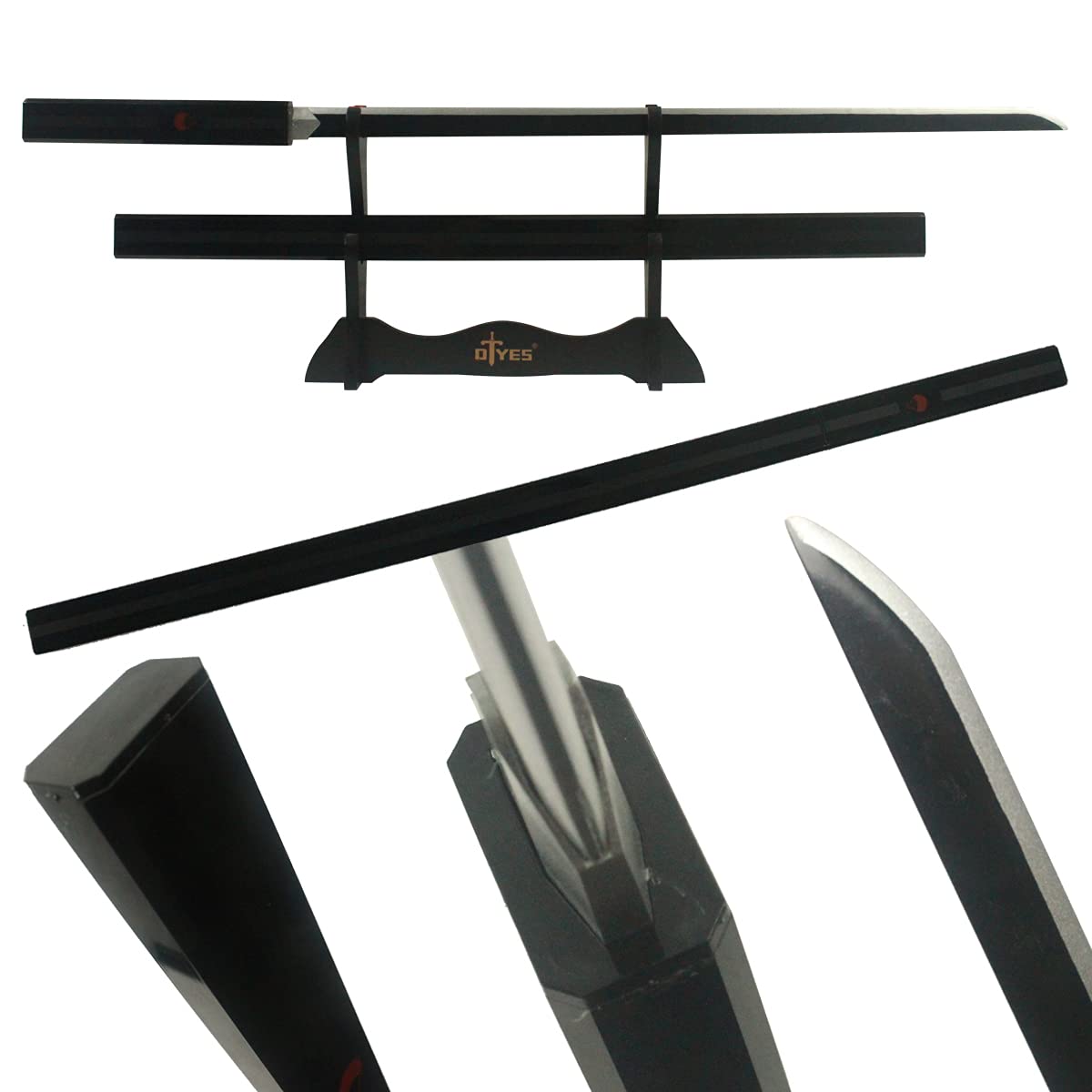 Auxier Wooden Katana Naruto Sasuke Sword Cosplay Sword With Sheath ...