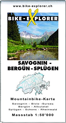 BIKE-EXPLORER Karte Savognin - Bergün - Splügen: Mountainbike-Karte 1: ...