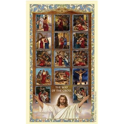 Buy Elysian Gift Shop Catholic Stations of the Cross Lanten Holy Prayer ...