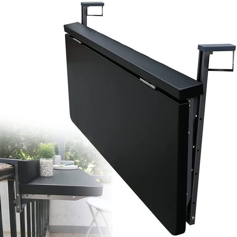 Buy Oceanindw Outdoor Balcony Railing Hanging Folding Table, 5-Speed ...
