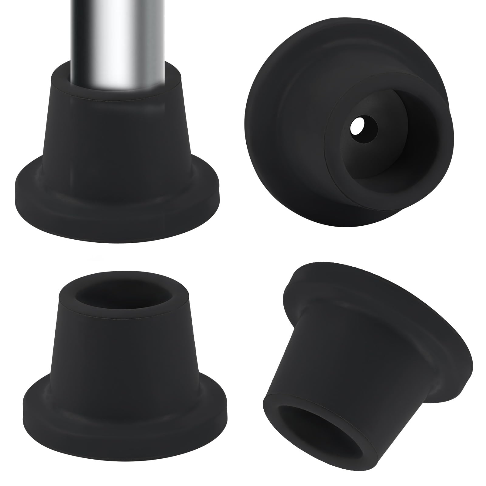 Shower Chair Leg Caps Heavy Duty 4 Pack Black Shower Chair FeeT Caps ...