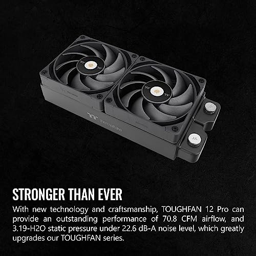 Thermaltake TOUGHFAN 14 Pro High Static Pressure PC Cooling Fan, PWM ...