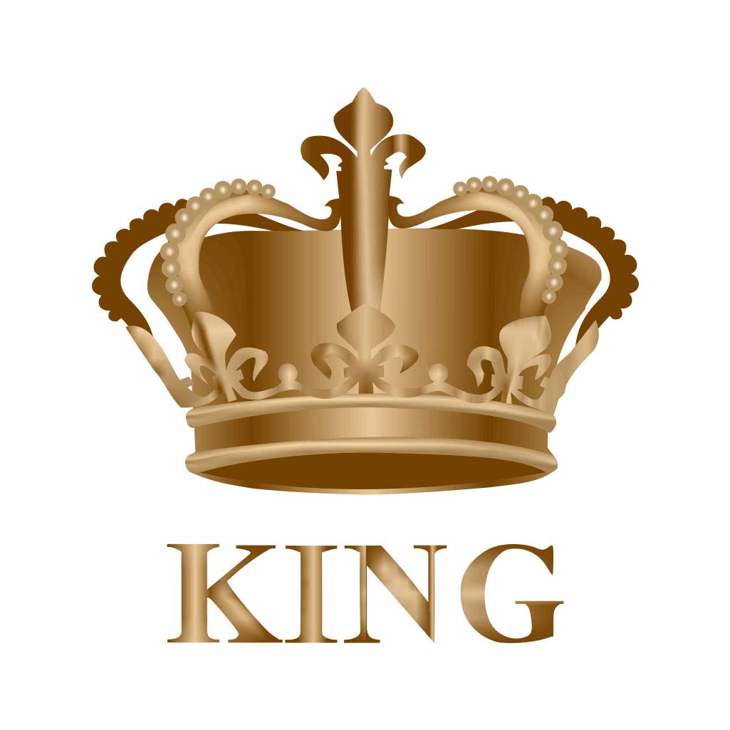 TENNER.LONDON King's Crown Iron on Screen print Fabric Applique machine ...