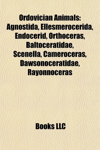 Ordovician animals: Agnostida, Scenella, Ellesmerocerida, Endocerida ...