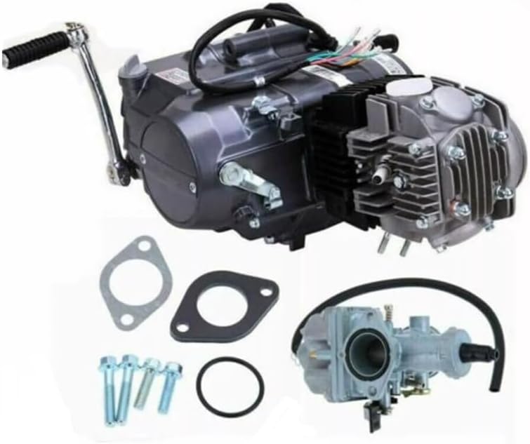 Amazon.com: 125CC 4-Stroke Engine Motor Kit, Engine with Air-Cooled ...