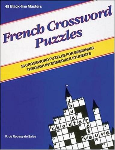 Amazon.com: French Crossword Puzzles Blackline (NTC: FOREIGN LANGUAGE ...