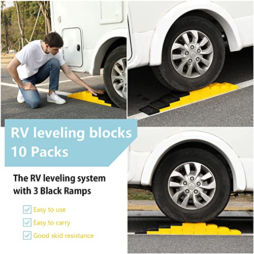 Snapklik.com : Homeon Wheels Rv Leveling Blocks,Heavy Duty Camper ...