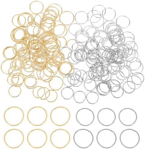 Amazon.com : Braid Rings Accessories: 200 Pieces Metal Gold & Silver ...