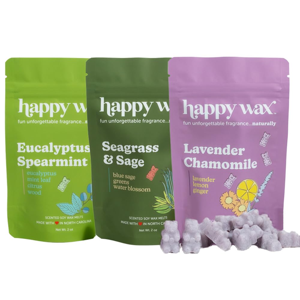 Happy Wax Scented Natural Soy Wax Melts – Scented Wax Melts Infused ...