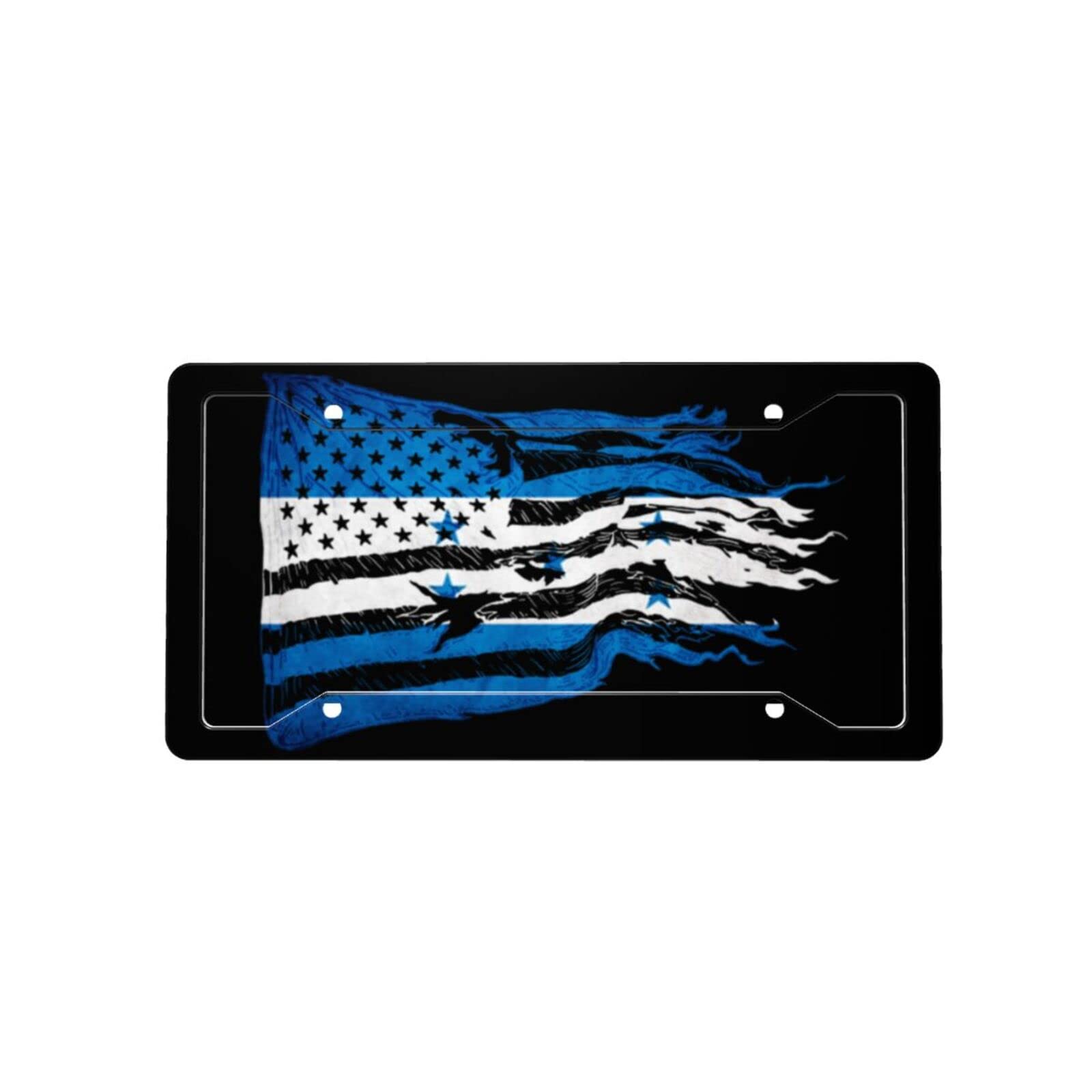 American Flag License Plate Art License Plate American Flag US Map Art