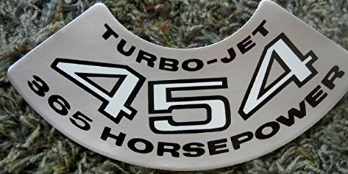 AIR CLEANER TOP LID DECAL For The CHEVROLET TURBO-JET 454 365HP ENGINE ...