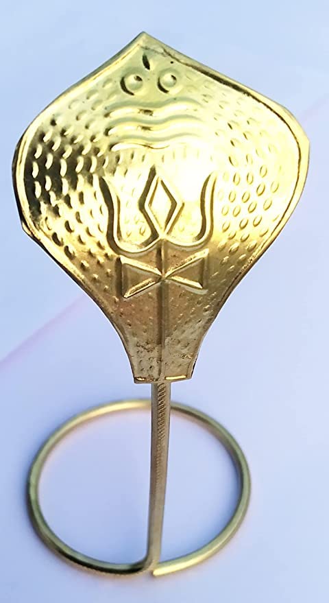 Buy APB-100% Pure Brass Shesh Naag/Kal shorp Dosh Shivling Figurine ...