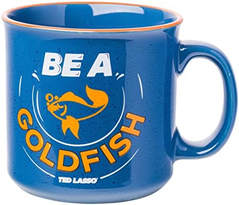 Amazon.com: Silver Buffalo Ted Lasso Be a Goldfish Ceramic Camper Mug ...