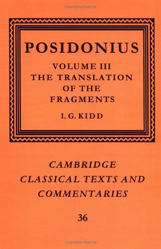 Amazon.com: Posidonius: Volume 3, The Translation of the Fragments ...