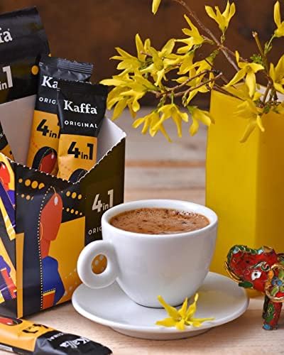 Amazon.com : Kaffa 4in1 Instant Coffee, 20 Sachets of 0.7oz Premium ...
