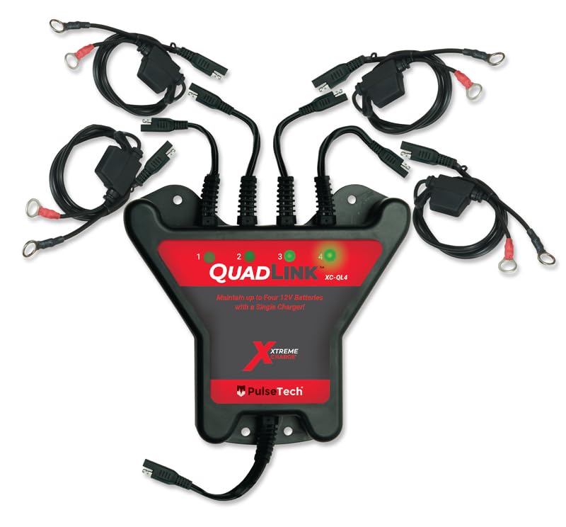 Amazon.com: PulseTech QUADLINK – Charge 4 Batteries at The Same TIME ...