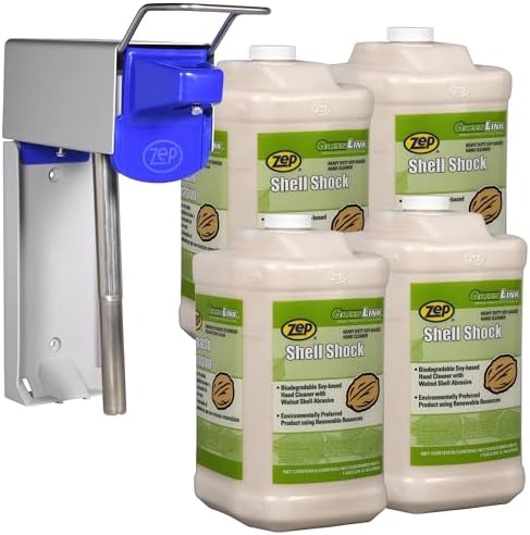 Amazon.com: Zep Shell Shock Walnut-Based Pro Hand Cleaner D-4000 Hand ...