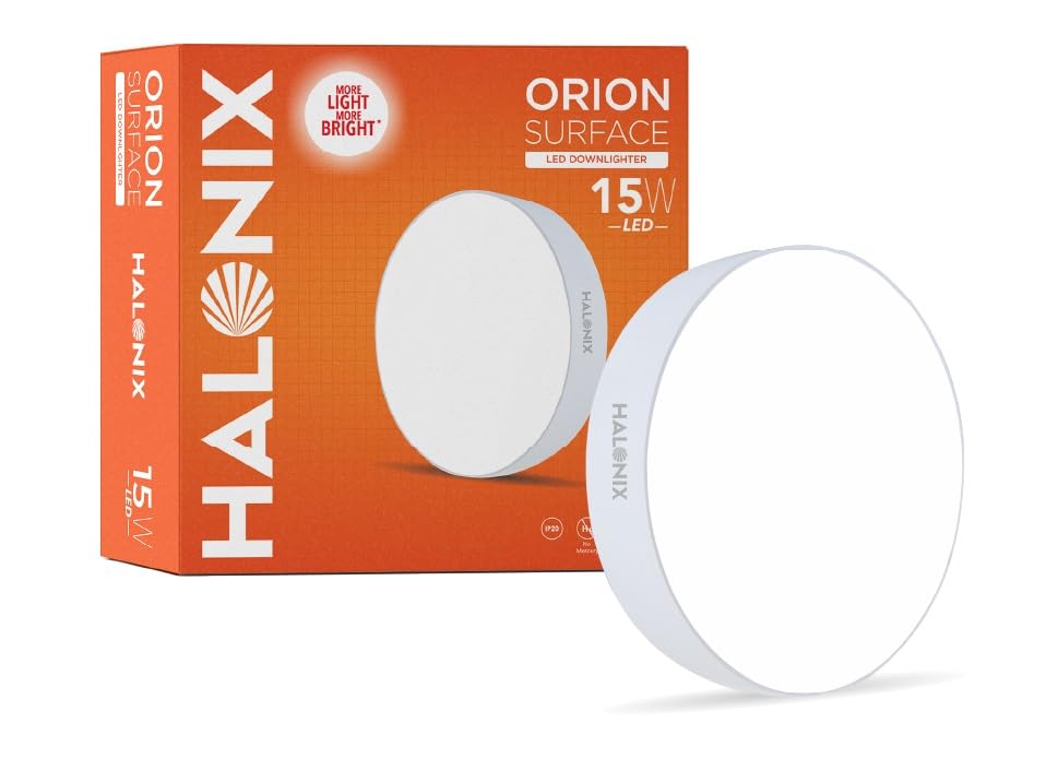Halonix 15W White Orion roundLed Rimless Surface Downlighter| Led ...