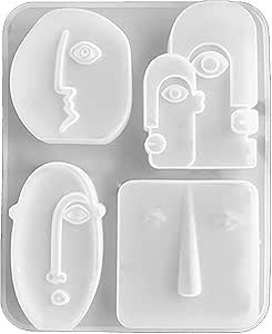 Amazon.com: Art Making Molds 3D Human Face Mold Silicone Abstract Molds ...