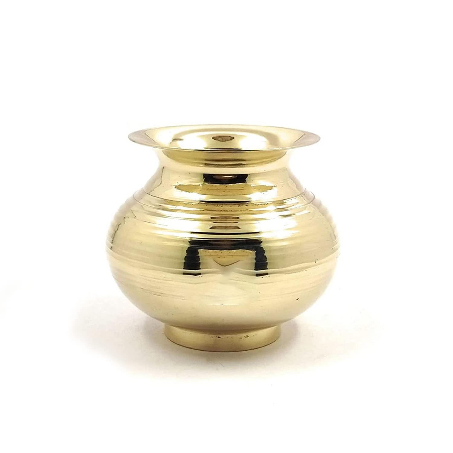 Saubhagya Pure Brass Lota for Puja | Peetal Brass Kalash Lota | Chambu ...