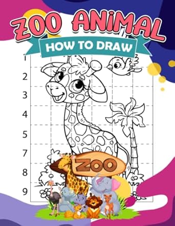 How To Draw Zoo Animal: Instruction Drawing Book With 30 Simple And ...