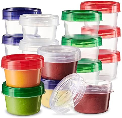 Amazon.com : Elegant Disposables Baby Food Storage Containers 12 Pack ...