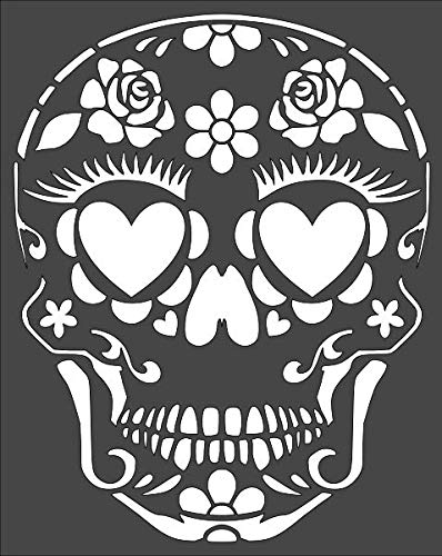 Skull Cut Out Stencil