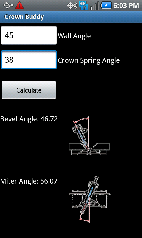 Crown Molding Calculator - App on Amazon Appstore