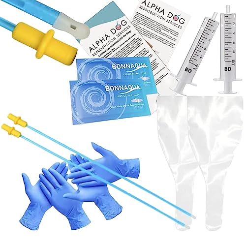 Alpha Dog 10″ Canine Artificial Insemination Kit Sheaths 2 AI kits -M/L ...