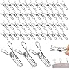 100 Pièces Pince a Linge en INOX Exterieur 4.5cm,Solide Antirouille ...