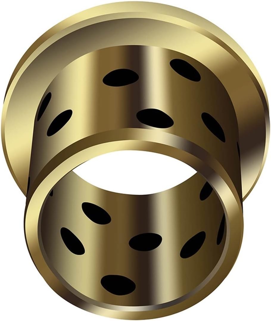 Amazon.com: Inner Diameter 60,65,70mm Flanged Oilless Graphite Brass ...