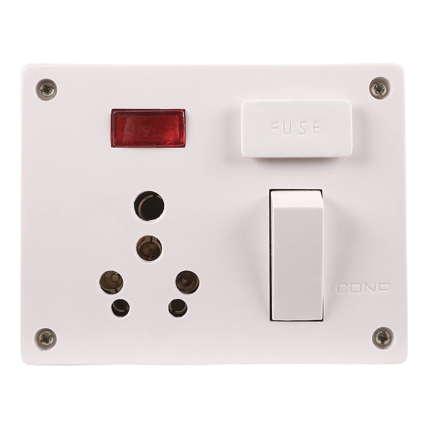 CONA Gold-2356 5 in 1 Combine 6/16A with Junction Box, Fuse & Indicator ...
