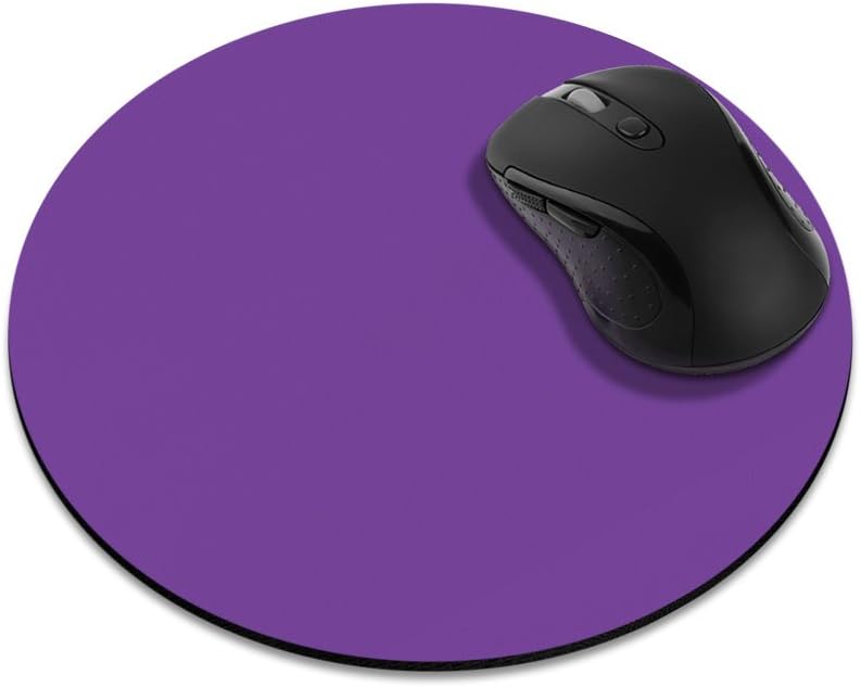 Amazon.com : Non-Slip Round Mousepad, FINCIBO Solid Orchid Purple Mouse ...