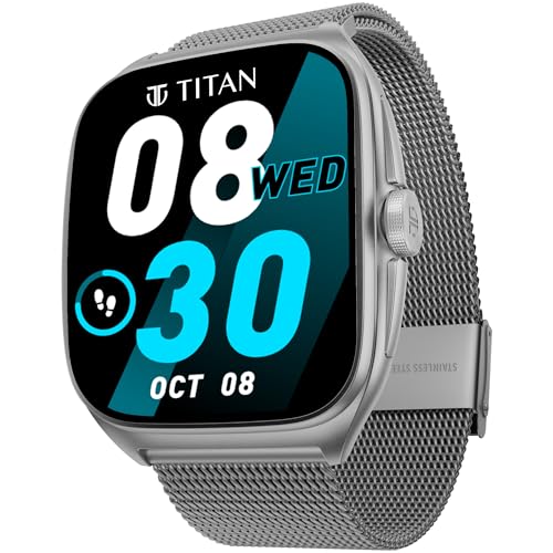 Titan Evolution Smartwatch Comes with 1.85 inch AMOLED Display with 390 ...