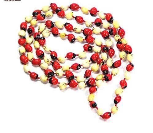 Buy Vastu Guru Red and White Gunja Chirmi Bead mala for Wealth and ...