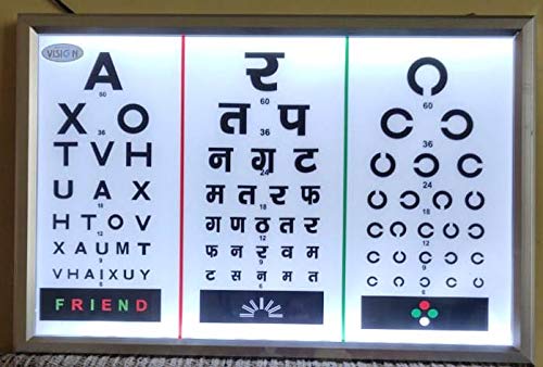 Shining Sun Vision 3-Meter LED Vision Chart (Light weight) : Amazon.in ...