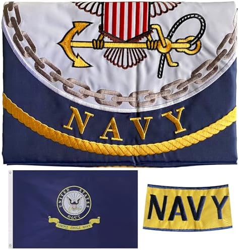 Amazon.com : US Navy Flag by USA Flag Co. is 100% American Made: The ...