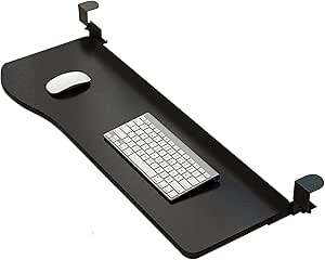Amazon.com: MERAXI Keyboard Tray Under Desk with C Clamp, Slide-Out ...