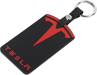 Amazon.com: Protective Key Card Holder with Key Chain for Tesla Model 3 ...