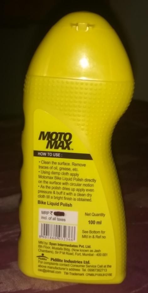 MotoMax Bike Liquid Polish - 250 ml (2 x 100 ml + 1 x 50 ml) : Amazon ...