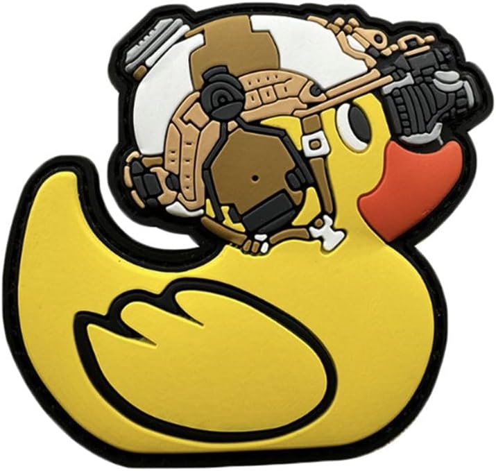 Amazon.com: Uijokdef 1 PCS Interesting Duck 3D Military Tactical PVC ...