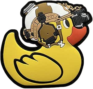 Amazon.com: Uijokdef 1 PCS Interesting Duck 3D Military Tactical PVC ...
