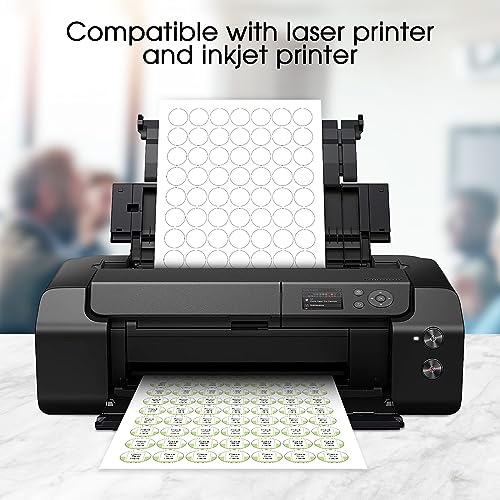 Snapklik.com : 1 Round Sticker Labels, For Inkjet Or Laser Printer ...