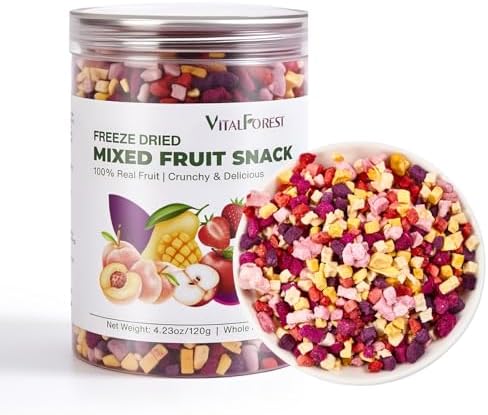 Amazon.com: Freeze Dried Mixed Fruit Snacks - 4.23oz(120g) Crunchy ...