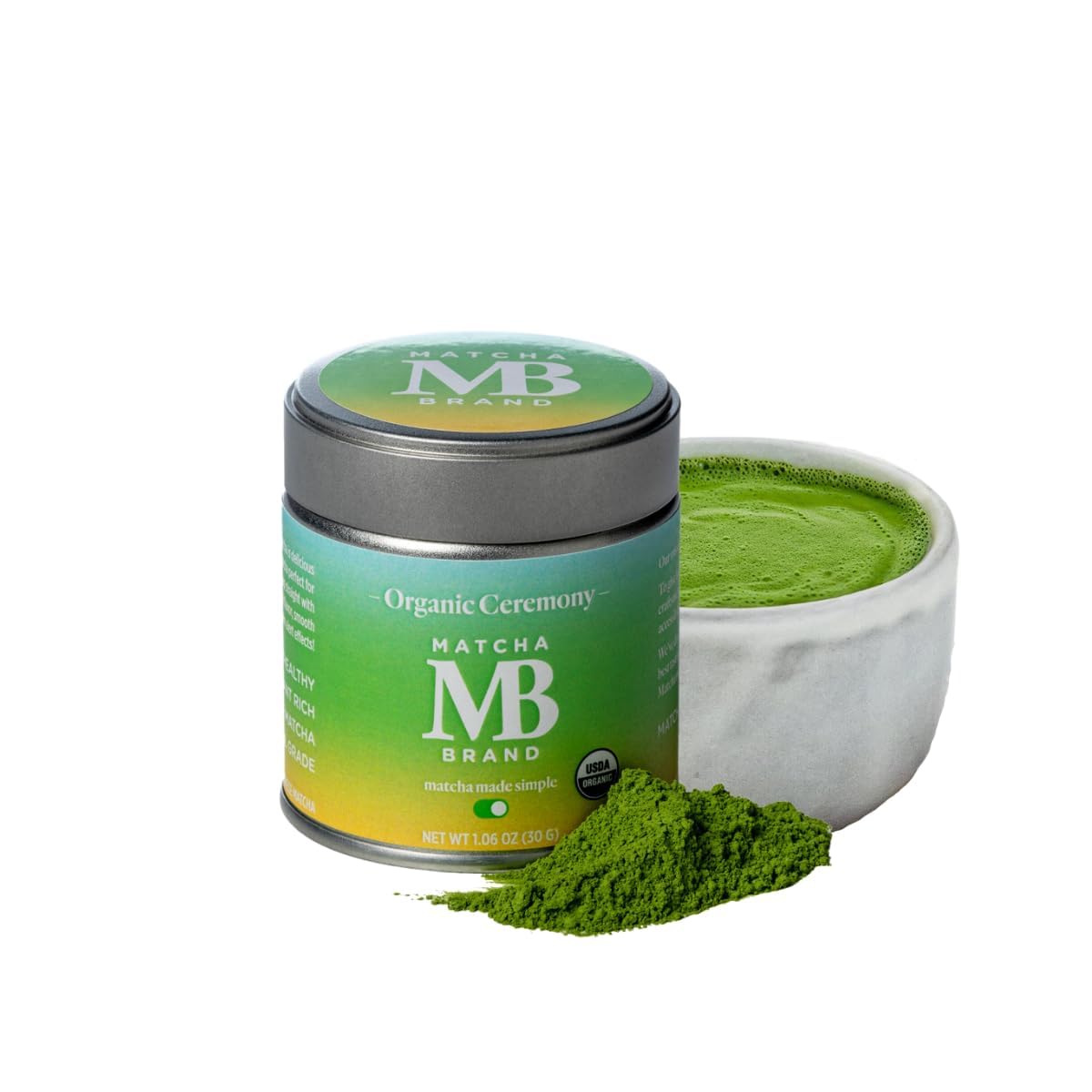 Amazon.com: Matcha Brand Ceremonial Grade Organic Matcha Tin - Elevated ...