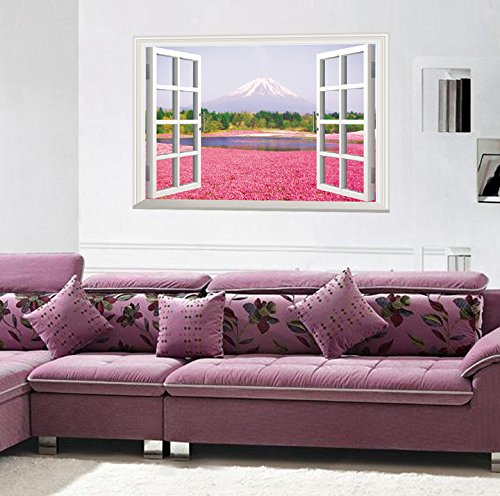 INSIGHT 3D Window Scenary Wall Sticker (60 * 90) cm : Amazon.in: Home ...