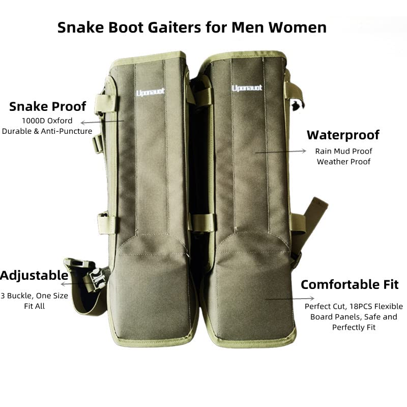 Adjustable Snake Gaiters for Men & Women, Durable Snake Bite Protection ...